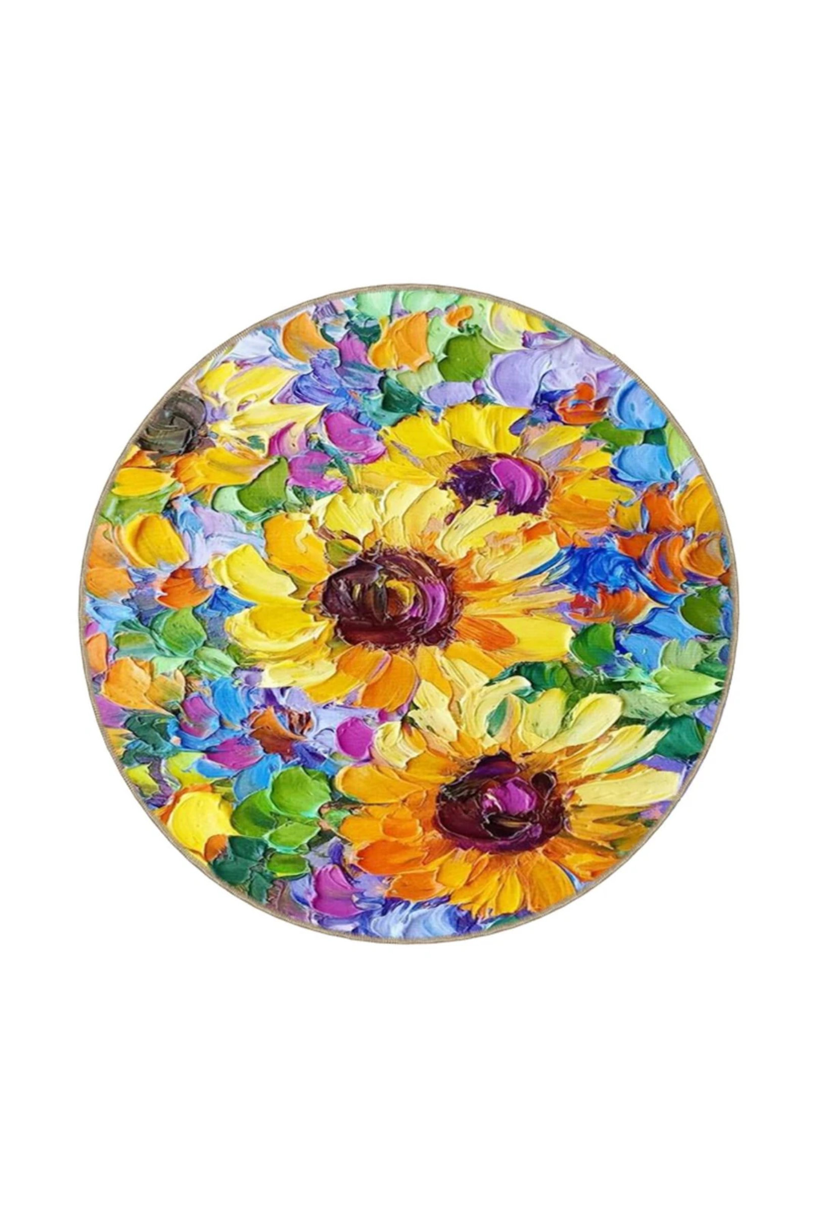 East Urban Home Floral Yellow Blooming Flower Patterned Decorative And ...