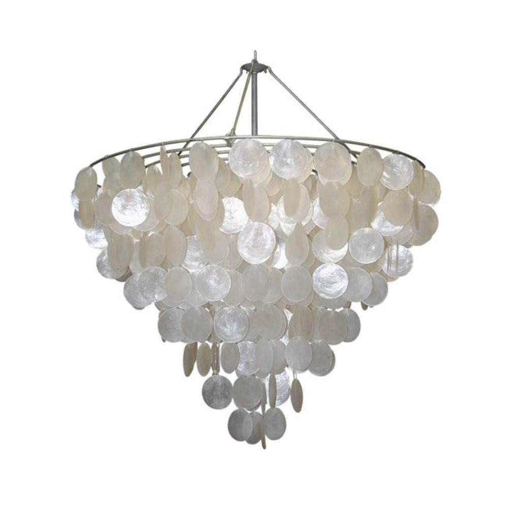 Oly Studio Serena Capiz Shell Chandelier - 37D | Perigold