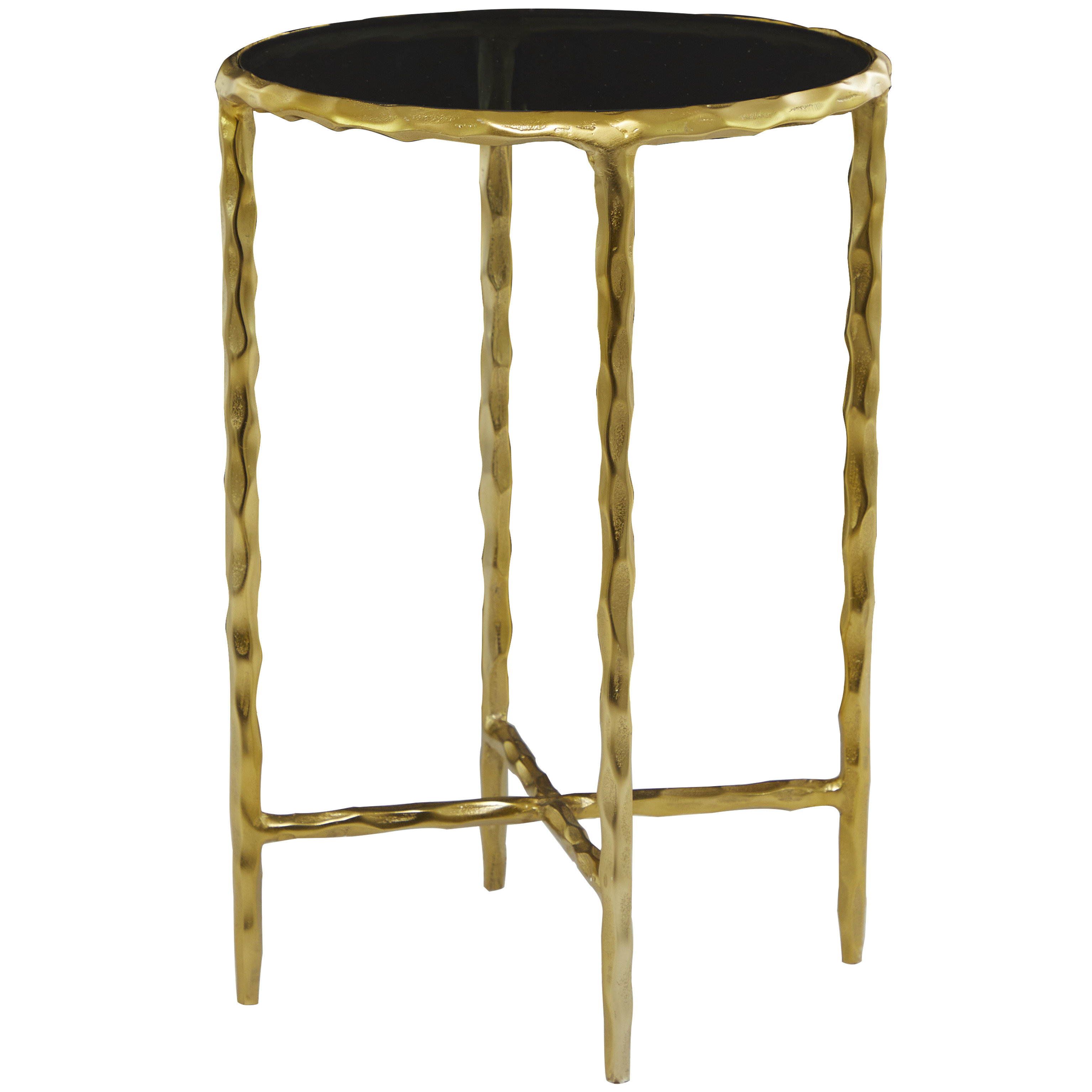 Birch Lane™ Gimlet Black Aluminum Metal Side End Accent Table with ...