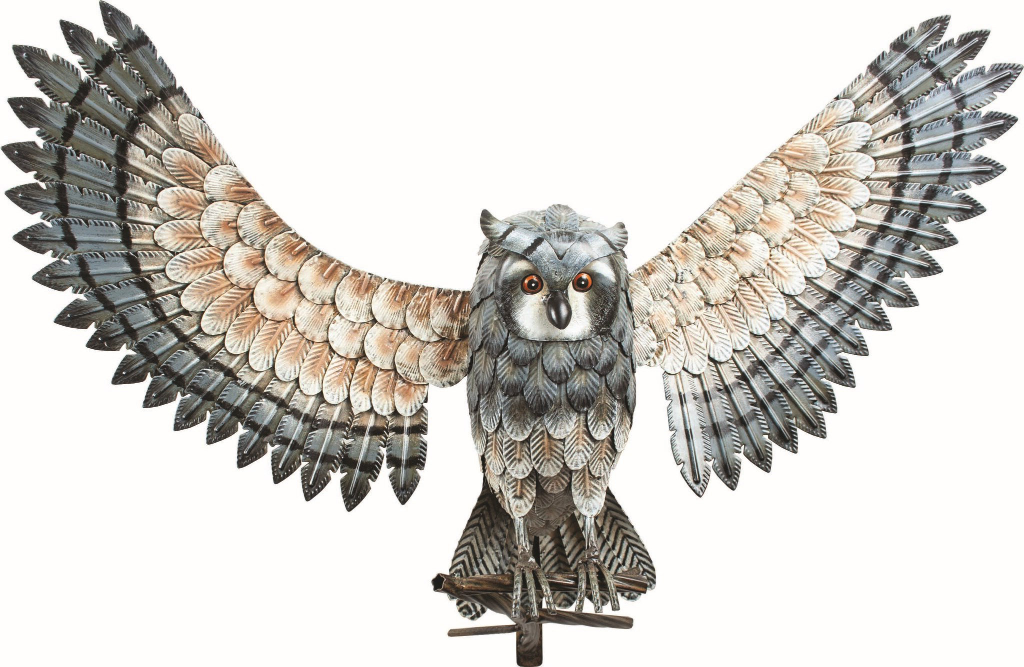 Loon Peak® Aylis Owl With Wings Out Garden Statue | Wayfair