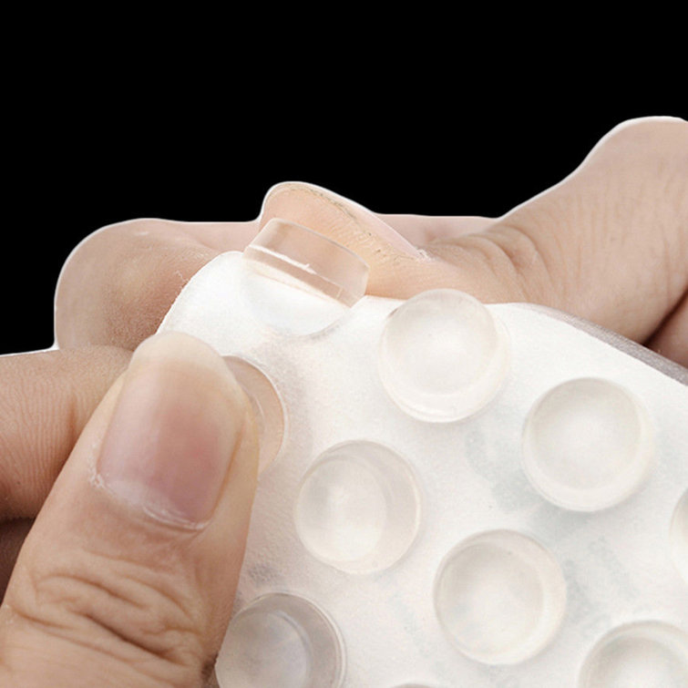 BONYOUN 100Pcs Transparent Door Buffer, Anti-collision Silicone Feet ...