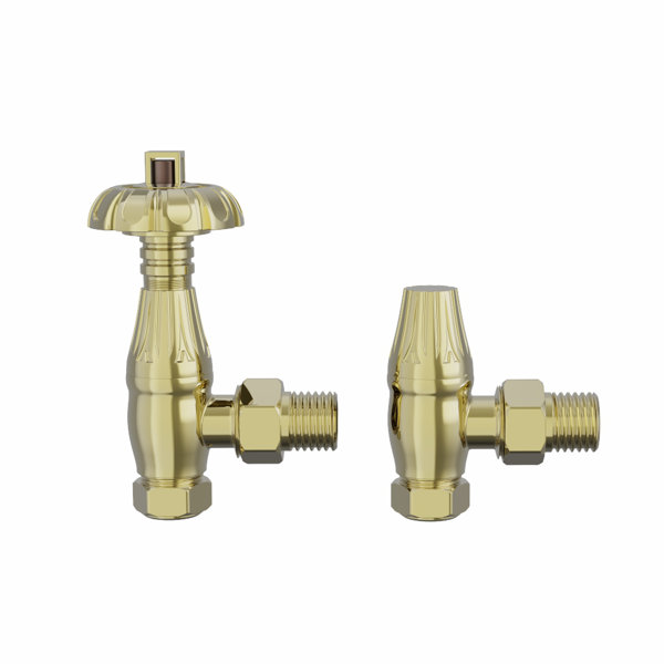 ClassicLiving Traditional Thermostatic TRV Antique Design Angled ...