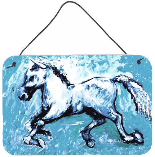 East Urban Home The Horse by Martin Welch Painting Print Plaque | Wayfair