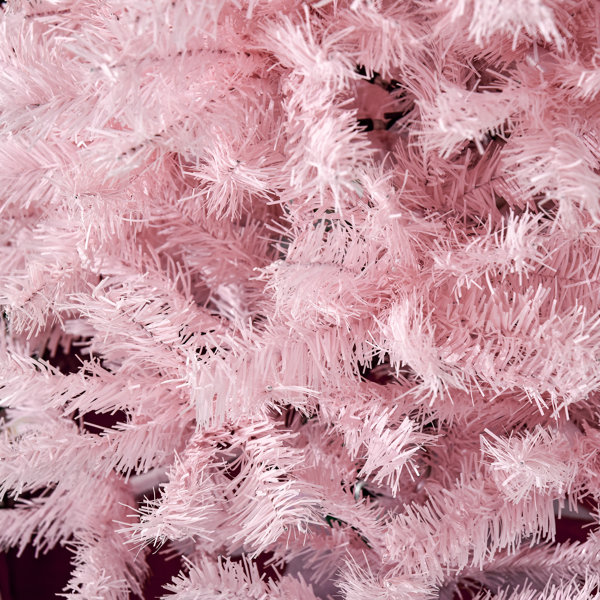 The Holiday Aisle® Slender Pink Realistic Artificial Cashmere Christmas ...