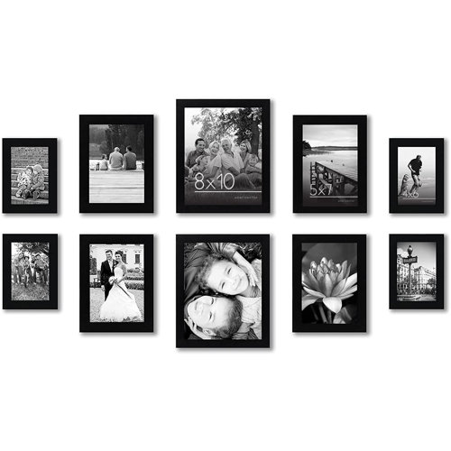 Gallery Wall Set Picture Frames On Sale You'll Love | Wayfair