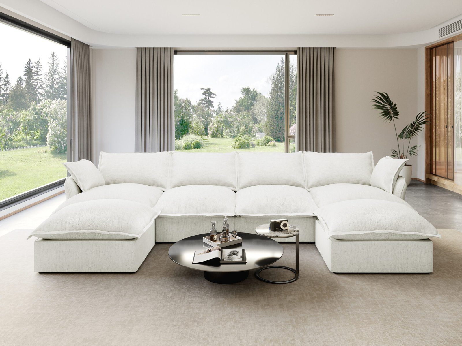 RUGS BY ZHALEH LIMITED INC Modular Sectional Couch Down Filled Sofa ...