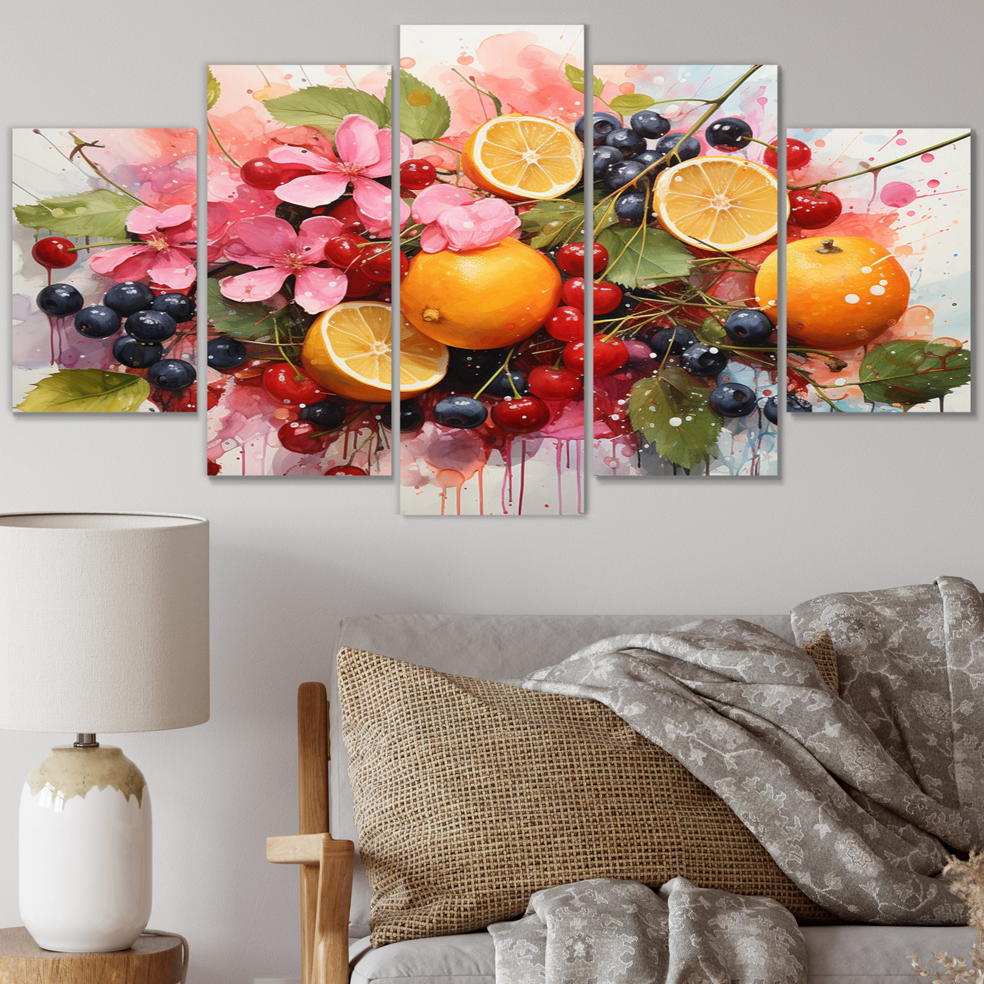Design Art Citrusy Delight IV - Fruits Metal Wall Art Set - Wayfair Canada
