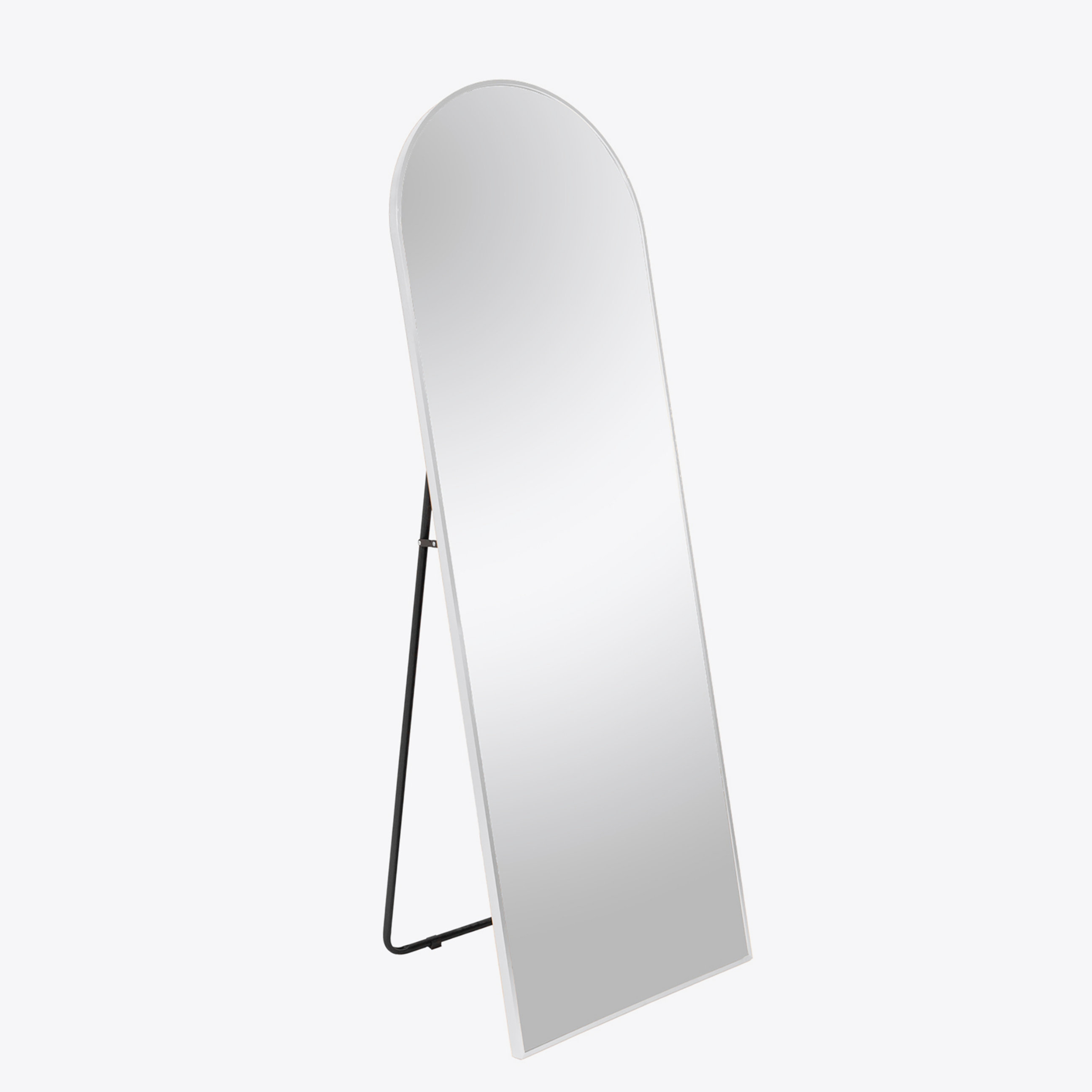 Ebern Designs metal arch stand full length mirror | Wayfair