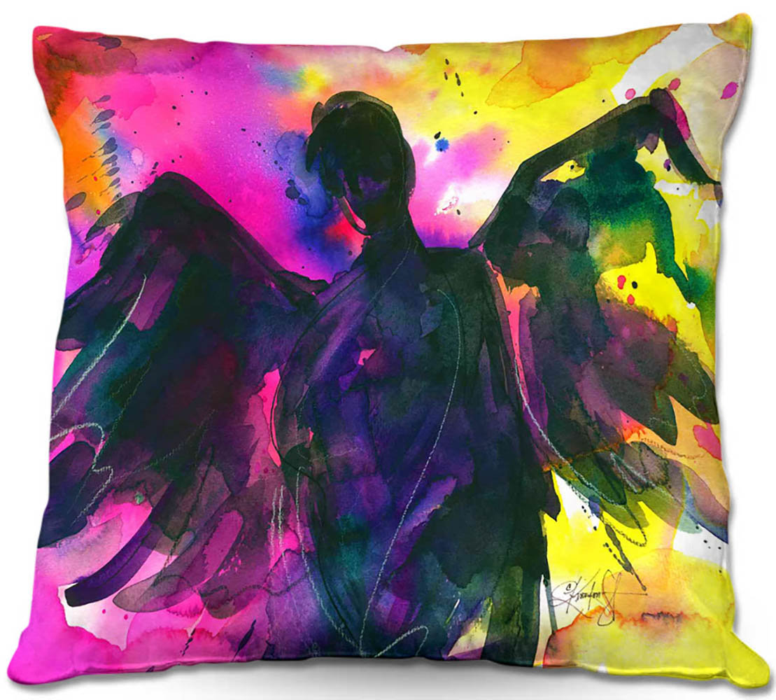 DiaNoche Designs Couch Angel 21 Throw Pillow | Wayfair