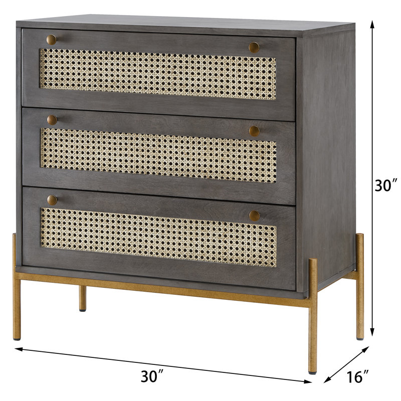 Everly Quinn James-Rance 3 - Drawer Accent Chest | Wayfair
