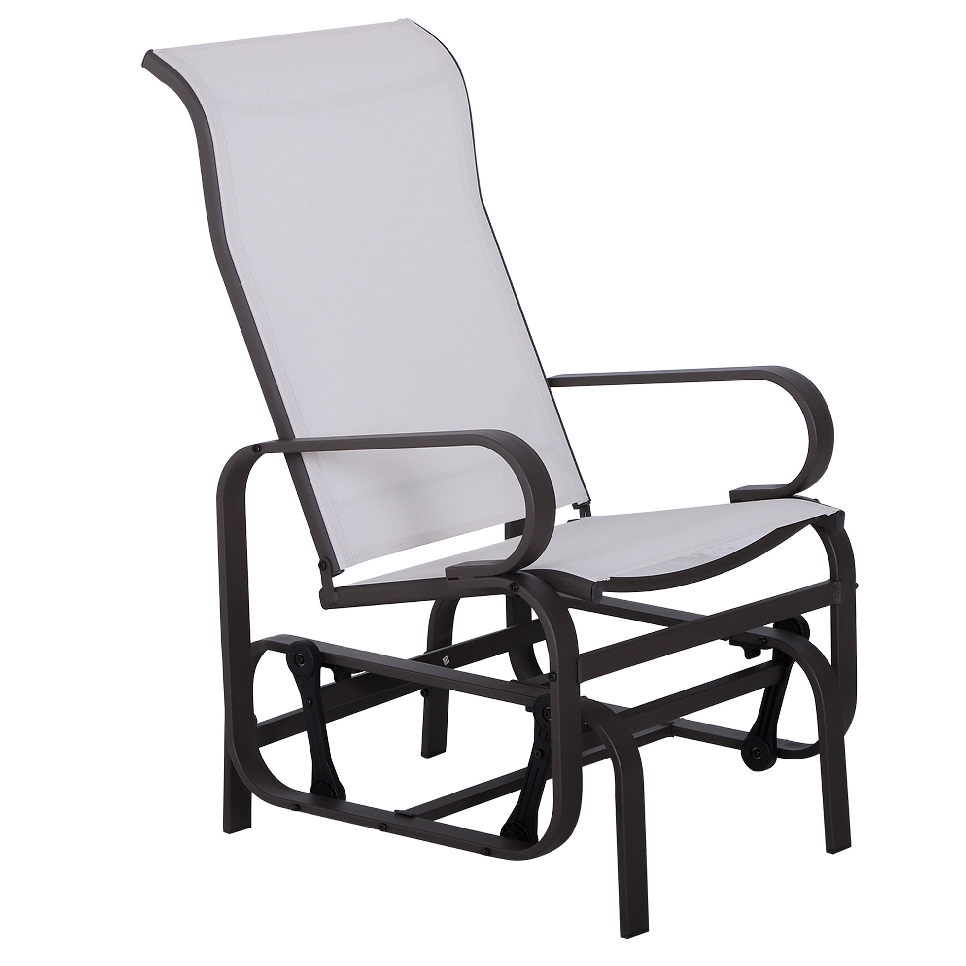 Latitude Run® Outdoor Glider Chair, Gliders For Outside Patio With ...
