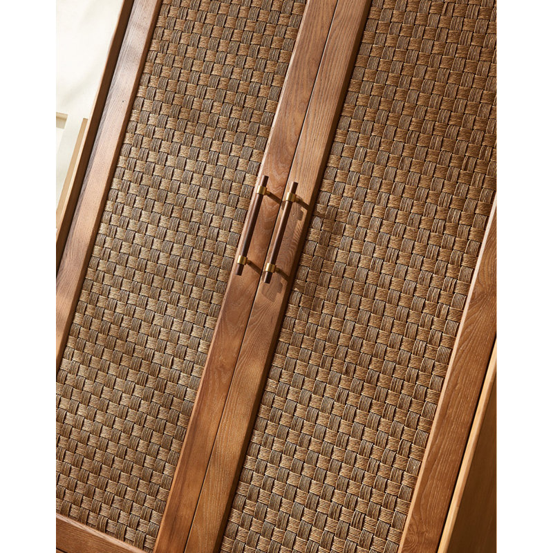 marlao Modern Simple Woven Wardrobe | Wayfair