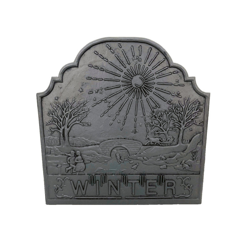 Red Barrel Studio® Waligore Cast Iron Fire Back | Wayfair