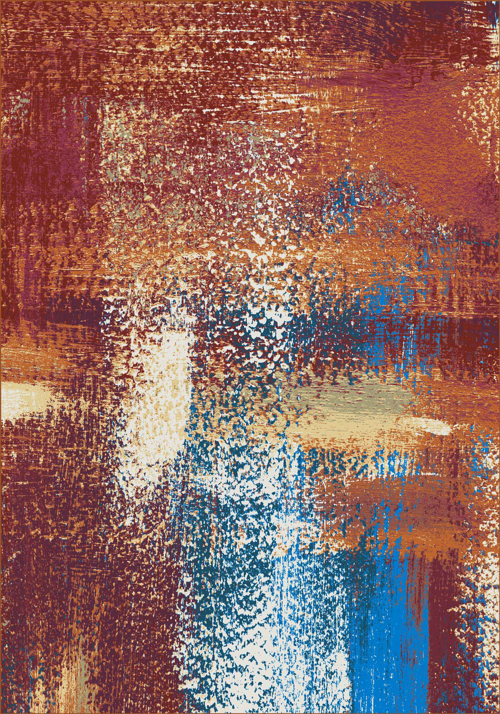 Latitude Run® Abstract 2'8 x 3'11" Red Area Rug | Wayfair