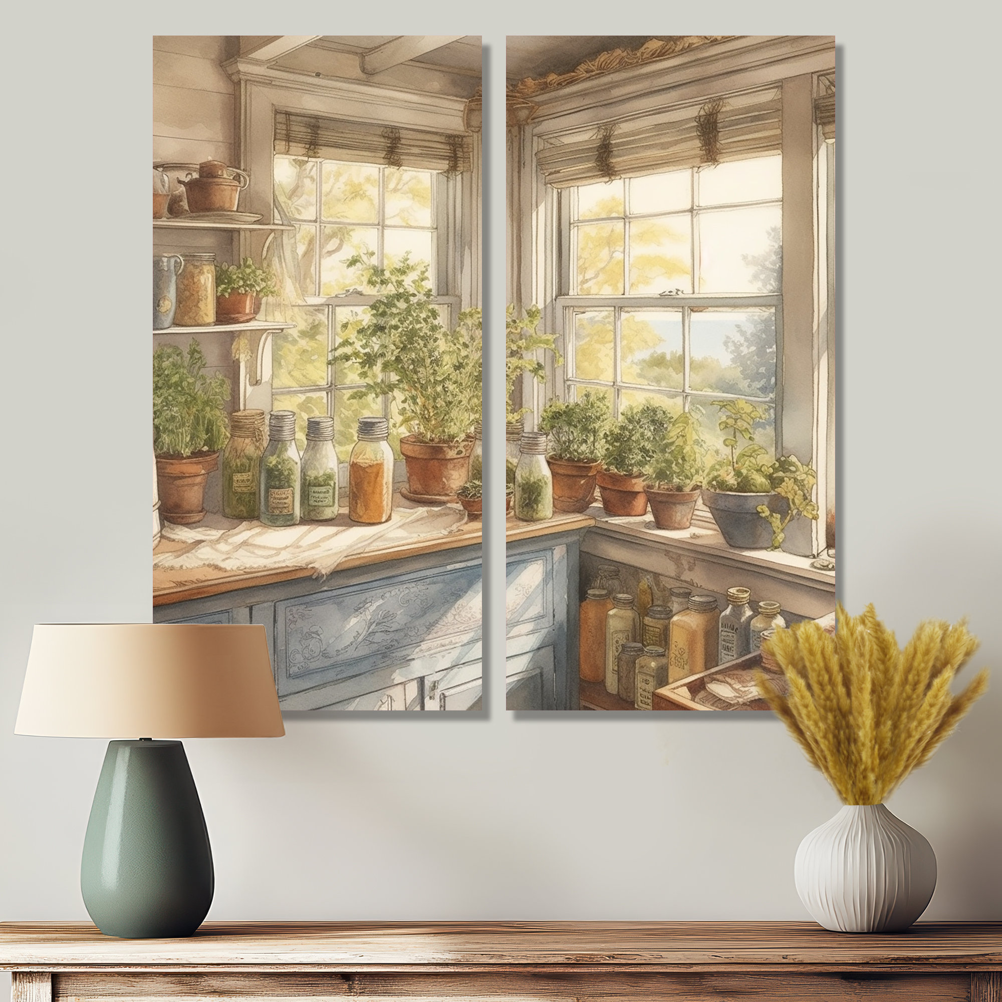 Ophelia & Co. Old Farmhouse Kitchen I - Large Kitchen Canvas Wall Art 2 ...