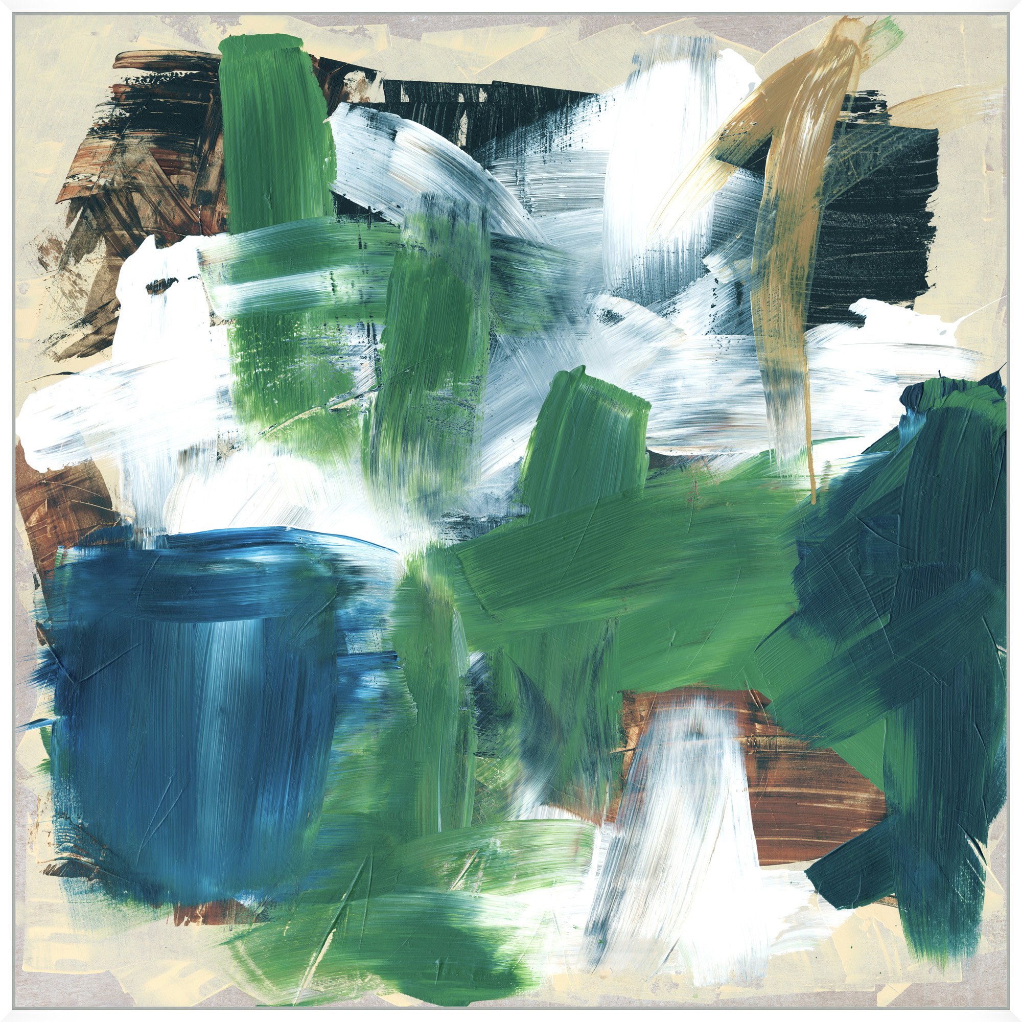 Wendover Art Group Gracious Greens 2 by Lillian August - Single Picture ...