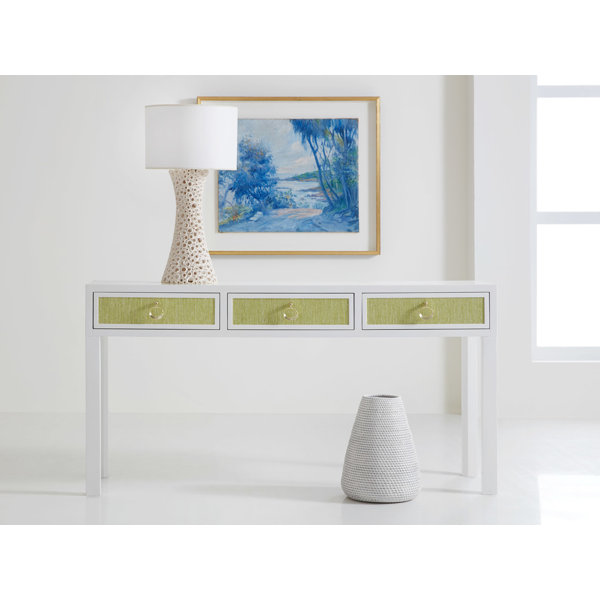 Modern History Home Costa 3 Drawer Console Table | Perigold