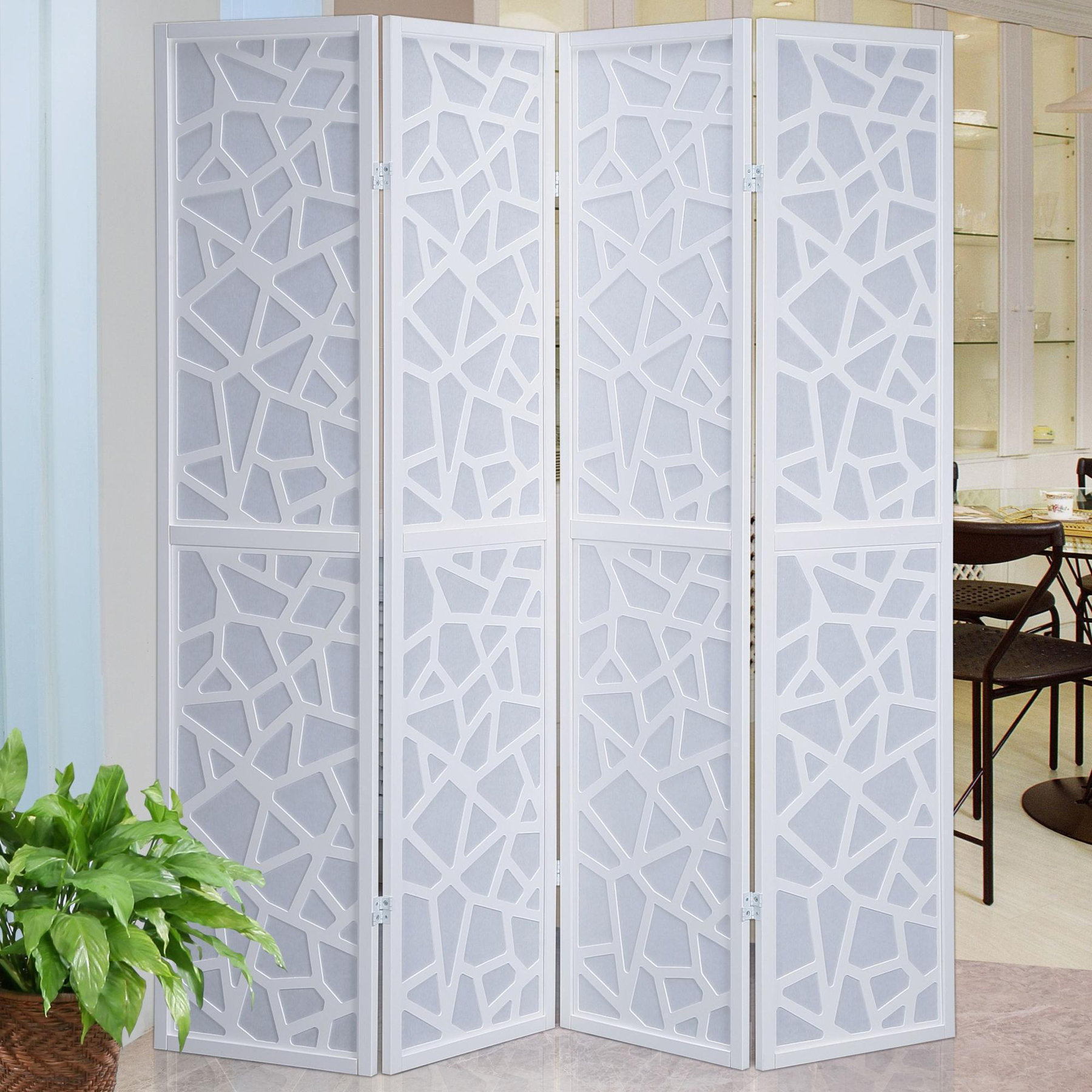 CRS APPLIANCES, Giyano 4 Panel Screen Room Divider, Gold - Wayfair Canada