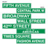 The Party Aisle™ New York City Street Sign Cutouts Wall Décor | Wayfair