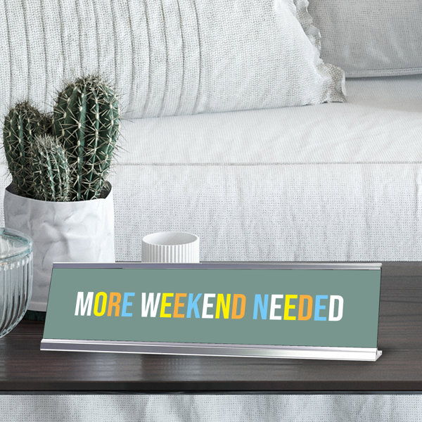 Signs ByLITA Desk Sign | Wayfair