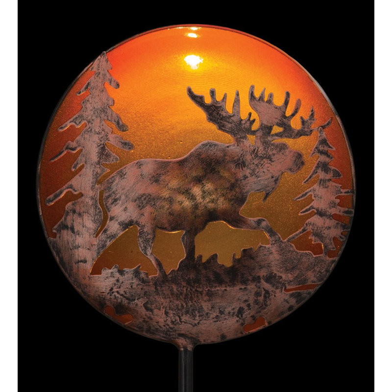 Regal Art & Gift Night Sky Solar Stake - Moose | Wayfair