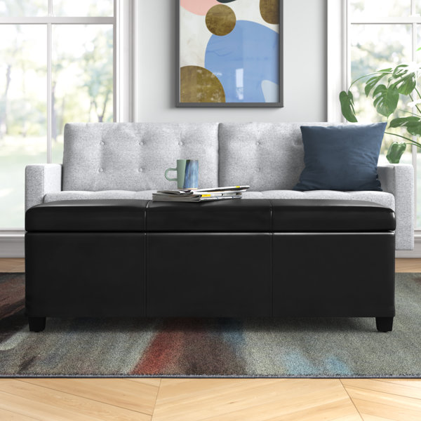 Wade Logan® Aslyn Upholstered Storage Ottoman & Reviews - Wayfair Canada
