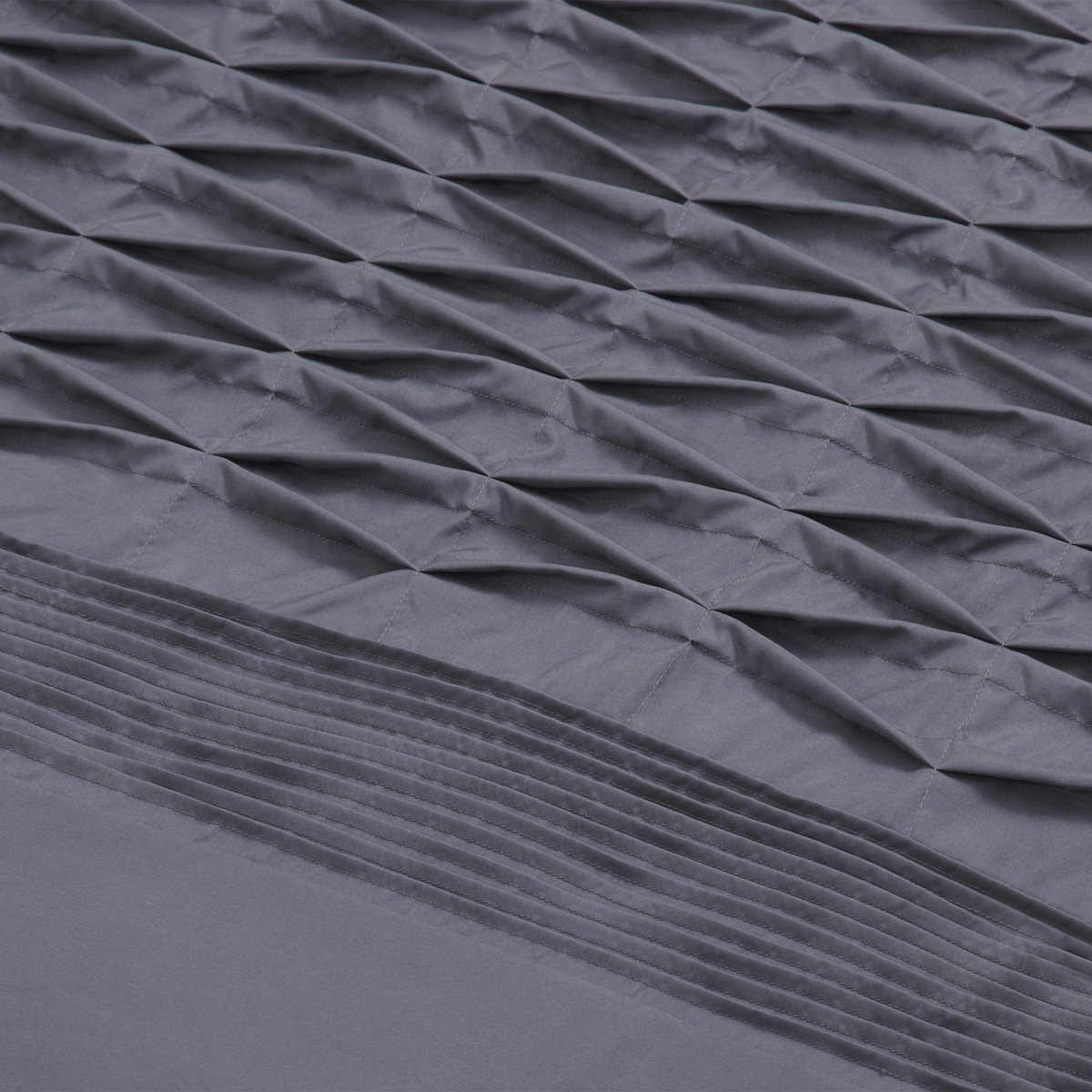 Superior Arabella Gray Microfiber Modern & Contemporary Comforter Set ...