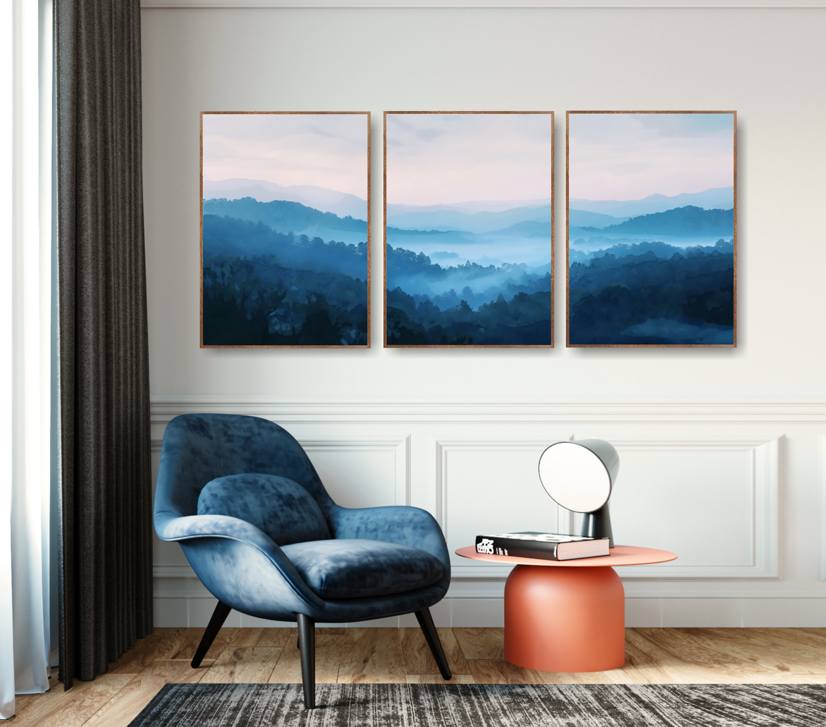 ART TERRITORY Blue Ridge Mountains National Park Posters, Set of 3 ...
