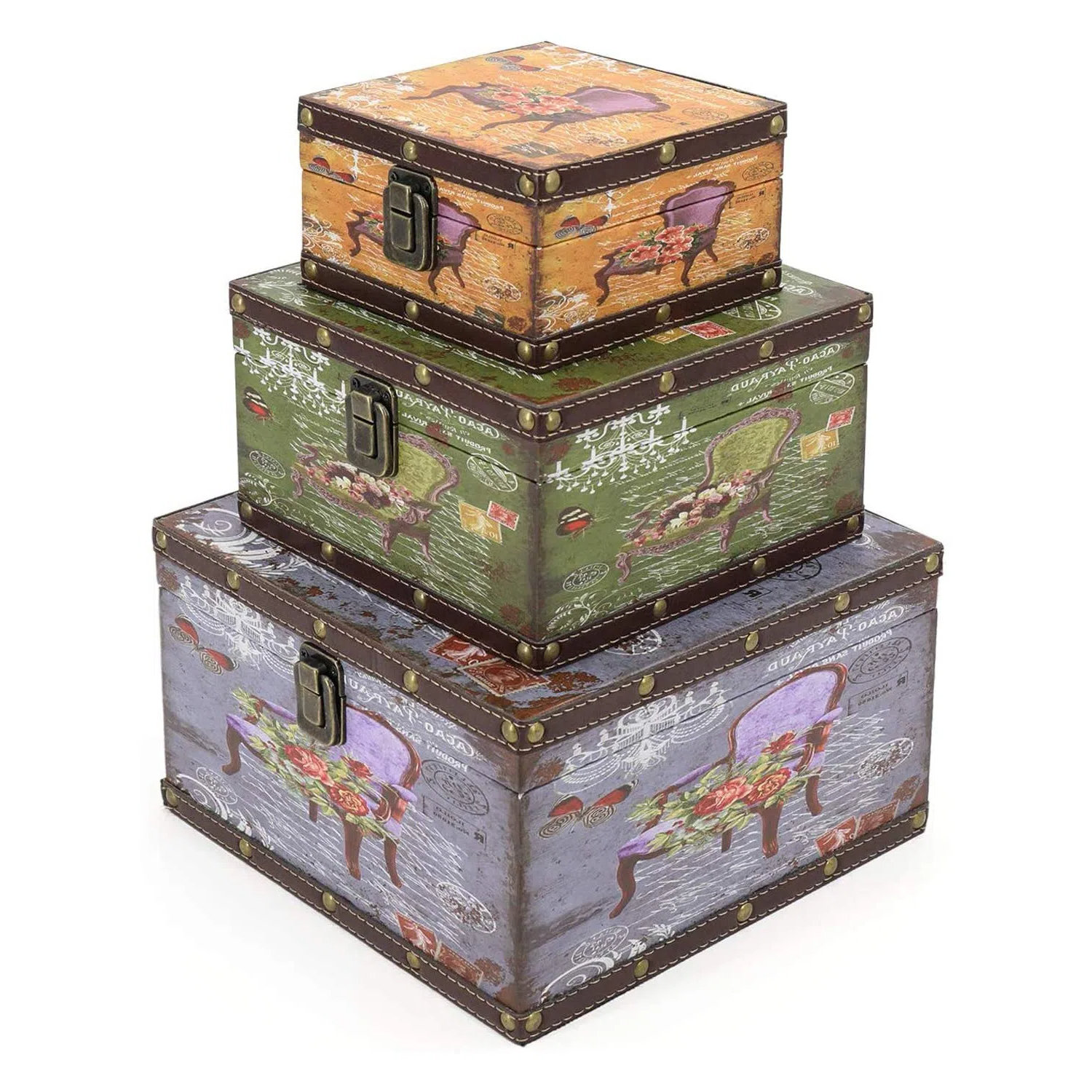 Ophelia & Co. Amalio 3 Piece Decorative Box Set | Wayfair