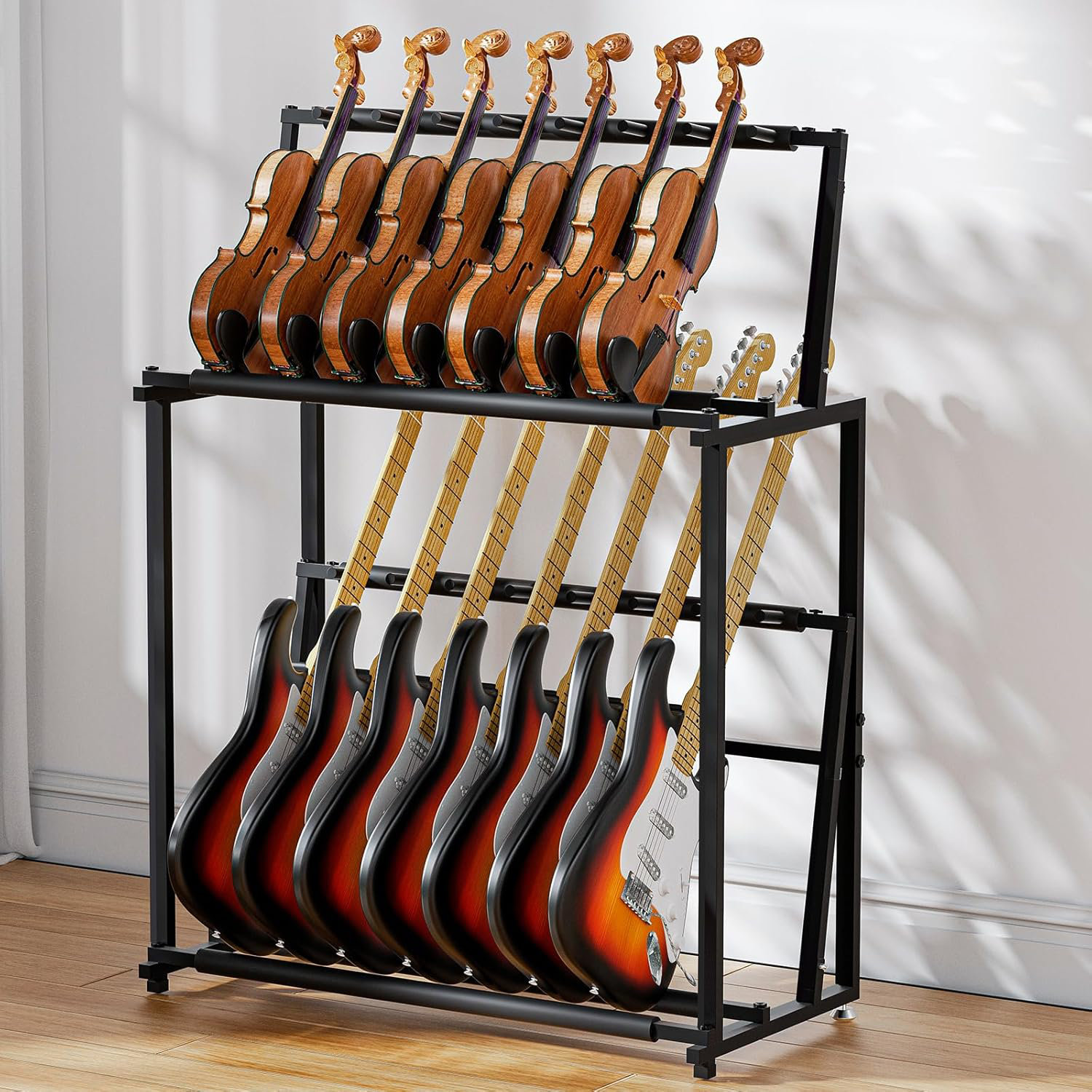 Espiron Optimum Iron Adjustable Height Double Tier Ukulele Stand/guitar ...