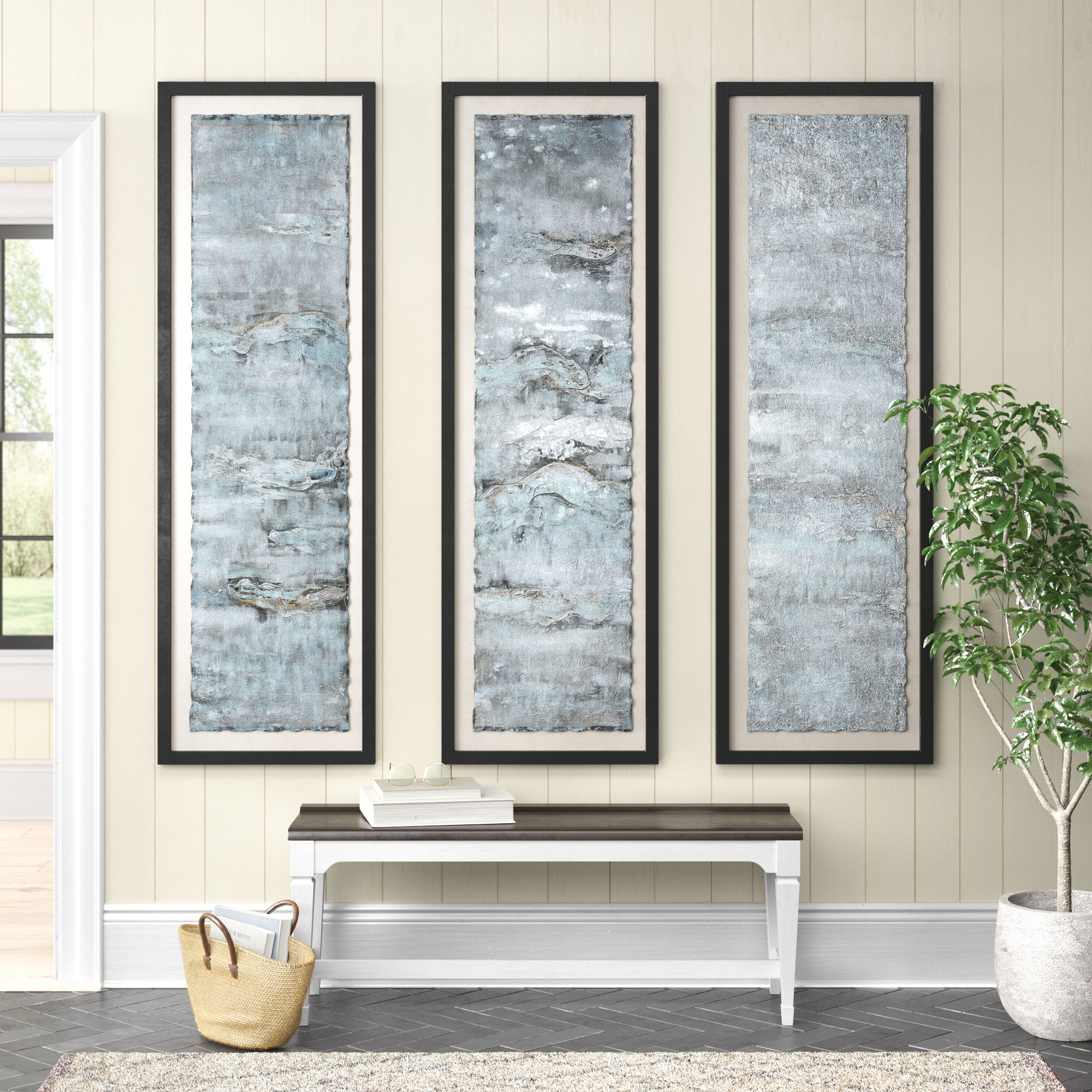 Lark Manor™ Ocean Swell by Grace Feyock - 3 Piece Picture Frame ...