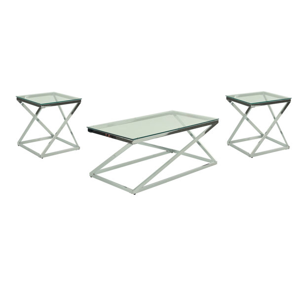 Ivy Bronx Maspeth 3 - Piece Living Room Table Set | Wayfair