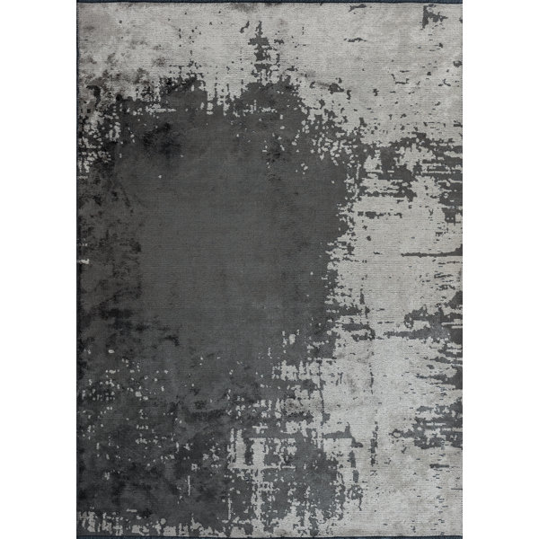 Woven Concepts Rapture Black/Gray Abstract Luxury Area Rug | Wayfair