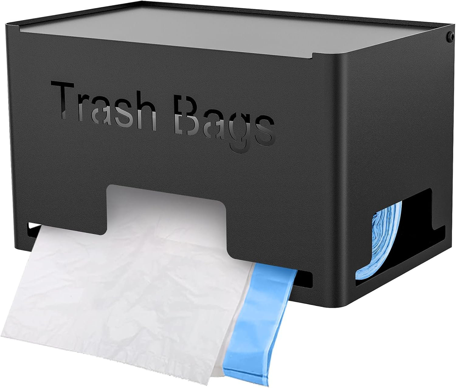 Latitude Run® Large Trash Bag Holder Dispenser, Metal Garbage Bag ...