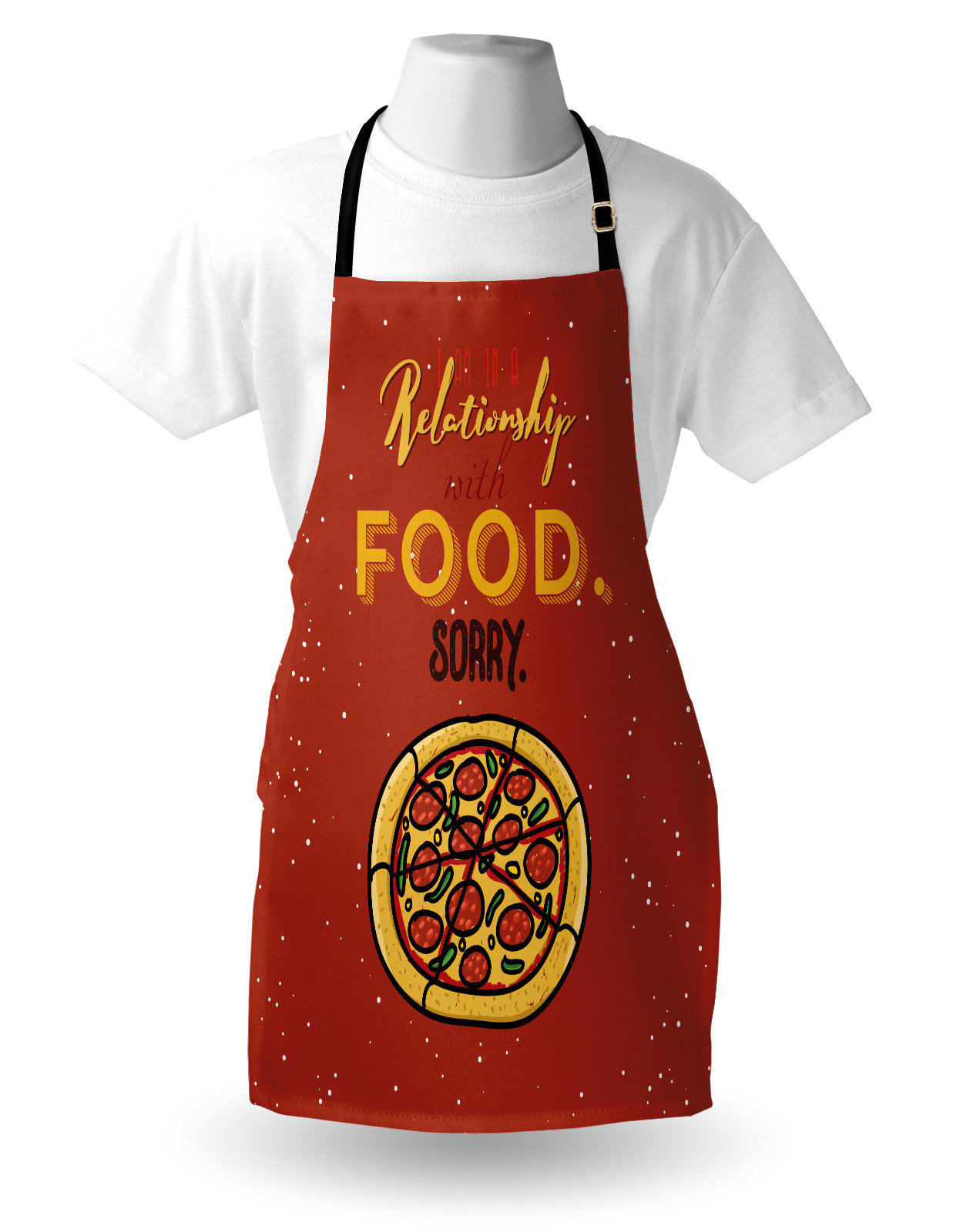 East Urban Home Meme Apron Unisex Pizza Relationship with Food Adult ...