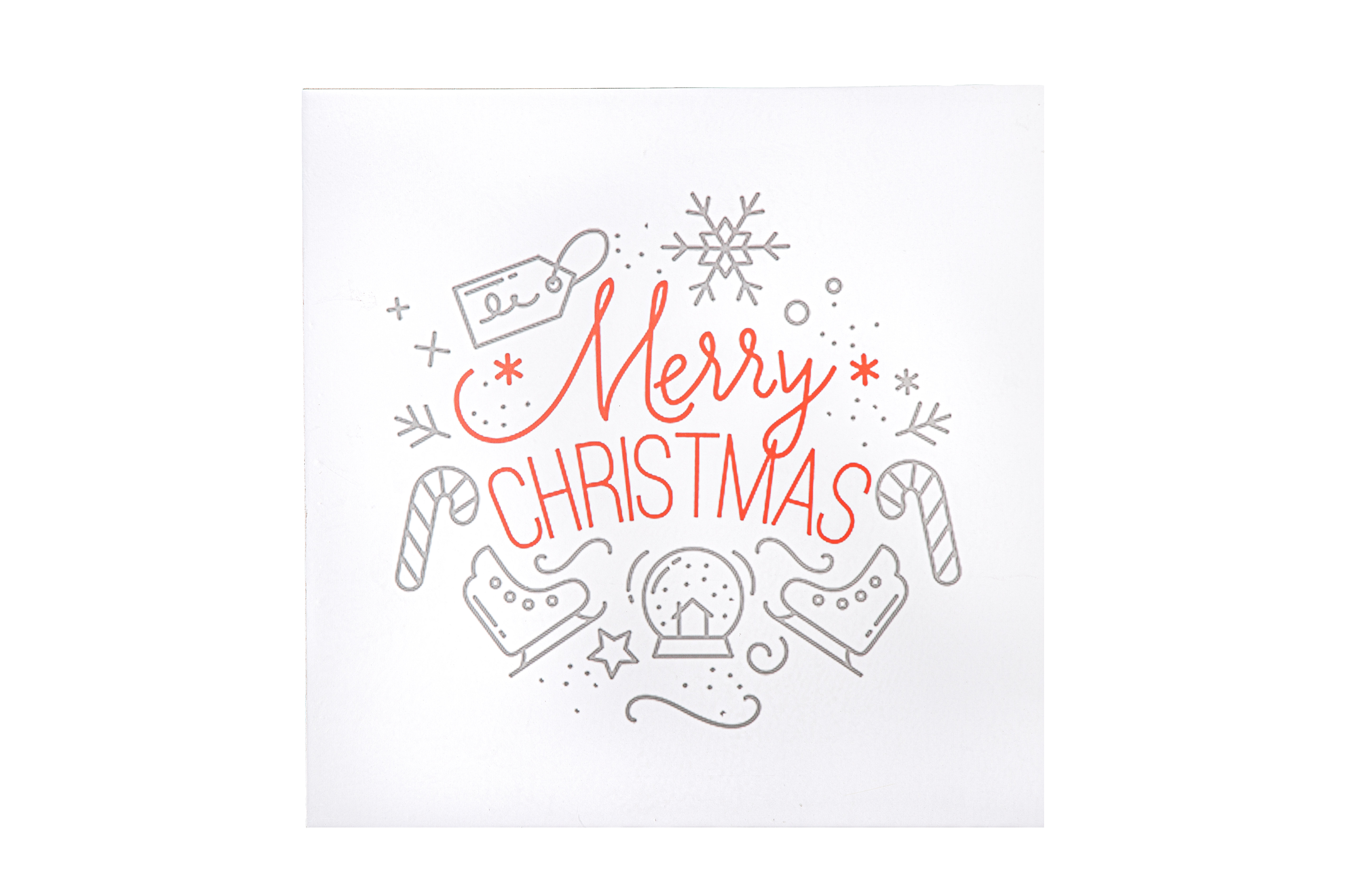 The Holiday Aisle® Wood Square Paper Printed Wall Art With "MERRY ...