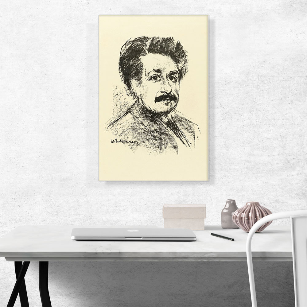 ARTCANVAS Portrait Of Albert Einstein 1857 Canvas Art Print By Max ...