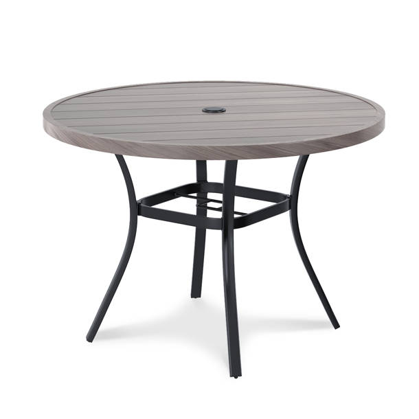 Red Barrel Studio® Malnar Powder Coated Steel Dining Table & Reviews ...