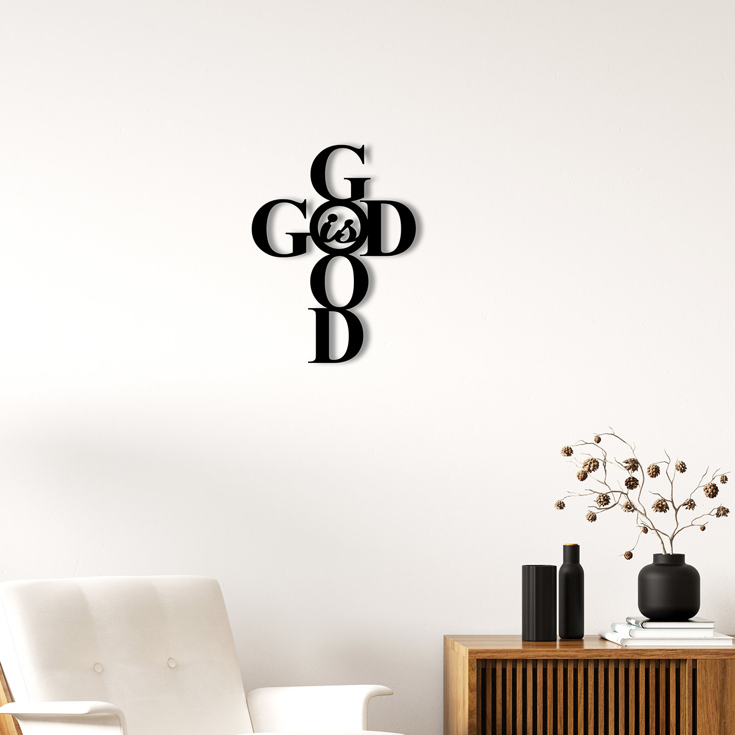 Red Barrel Studio® 268-God Is Good Metal Wall Sign Art Home Accent Home ...