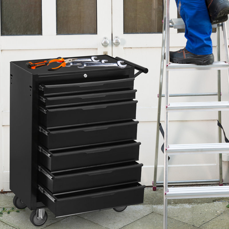 Wrought Studio™ Rolling Tool Chest Cabinet | Wayfair