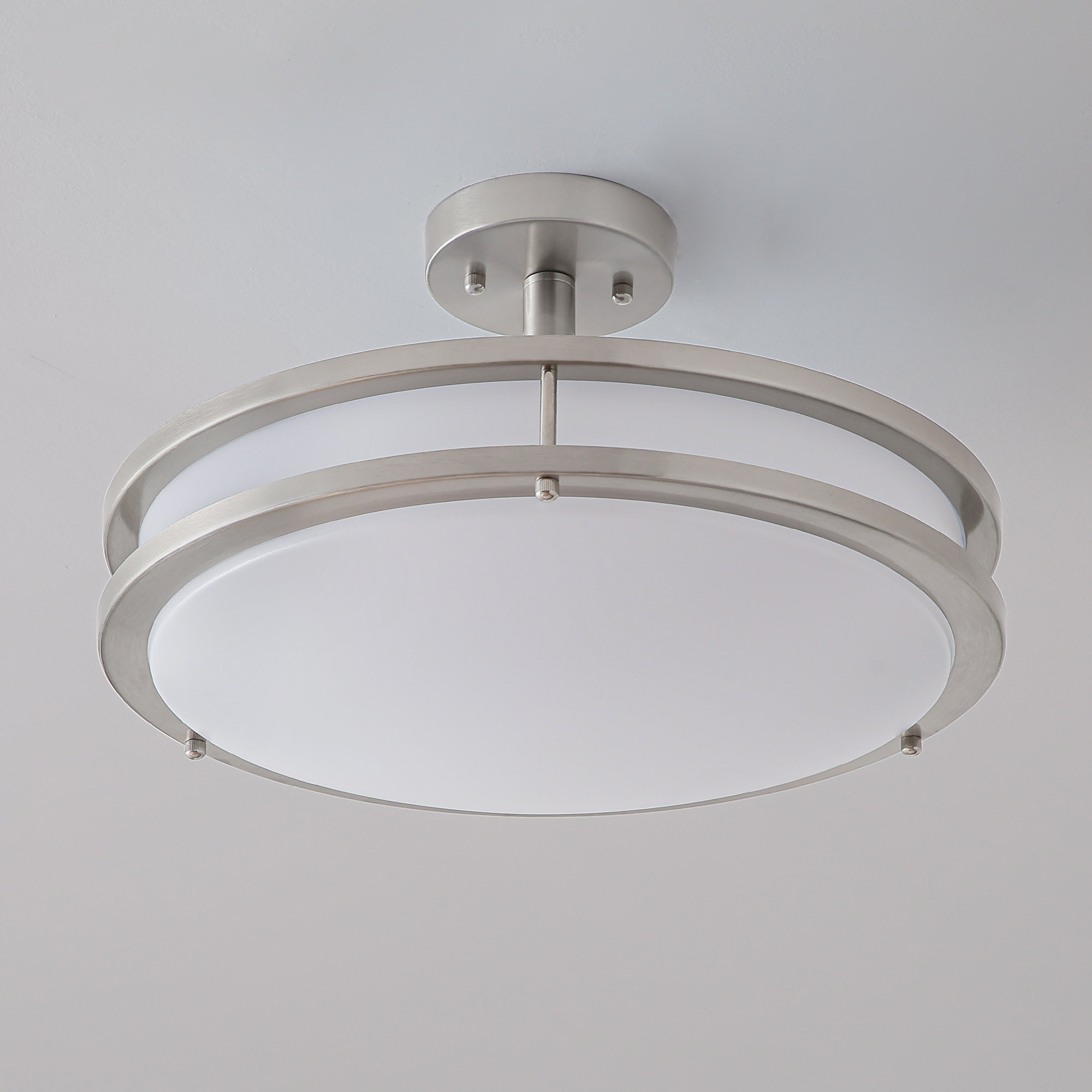 Wrought Studio™ Janique LED Semi Flush Mount Light & Reviews | Wayfair