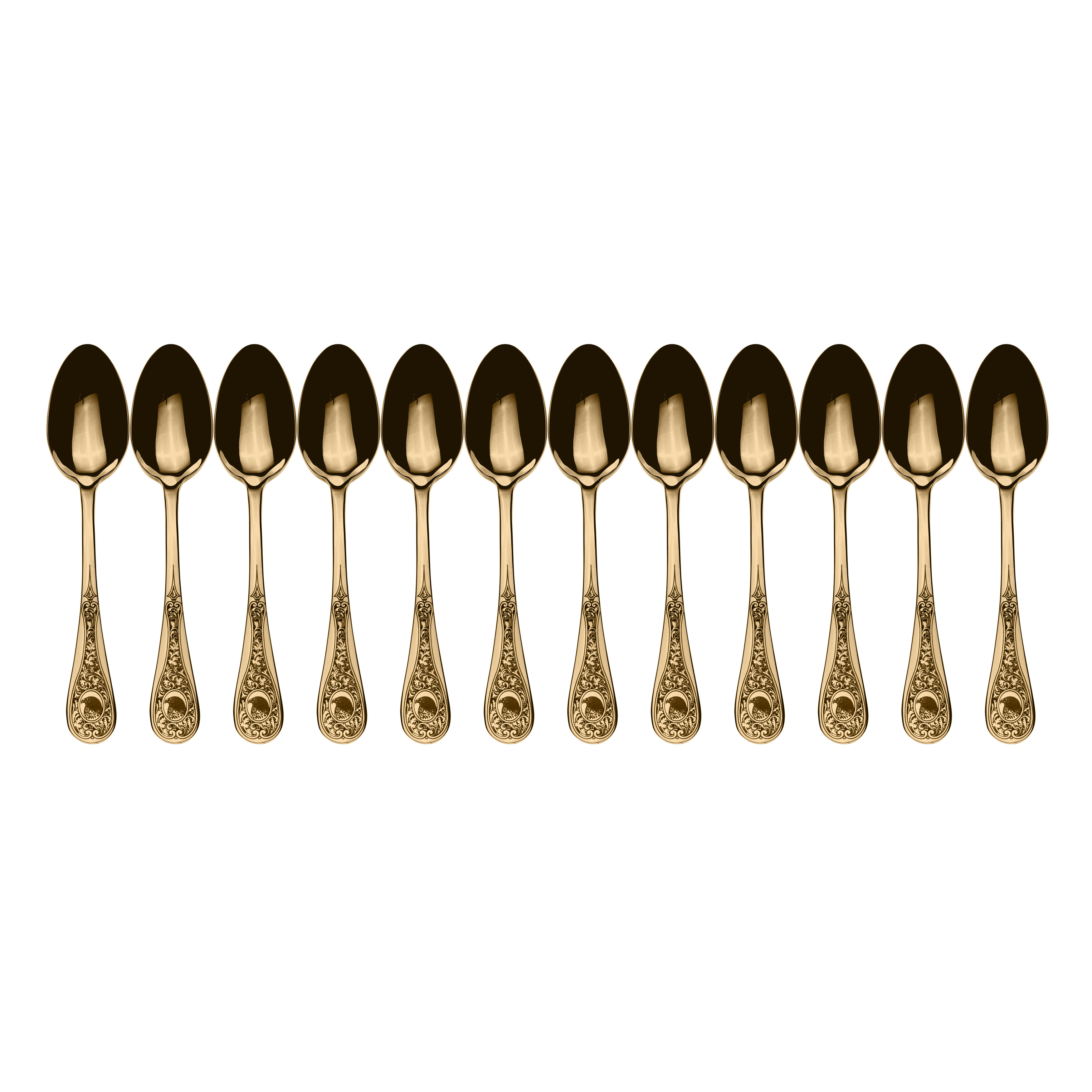 MEPRA Diana Table Spoon - 12 Pieces - Gold | Wayfair