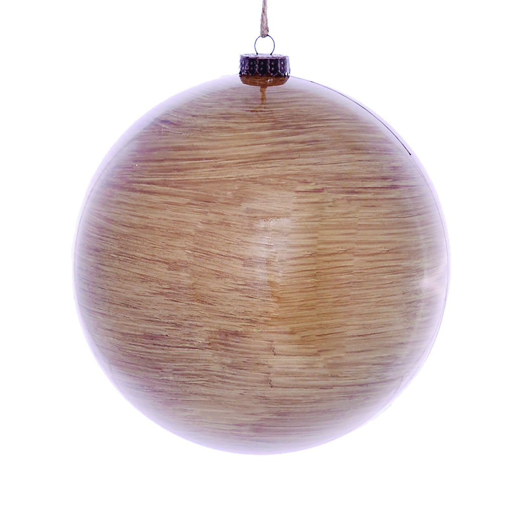 The Holiday Aisle® Wood Grain Ball Ornament - Wayfair Canada