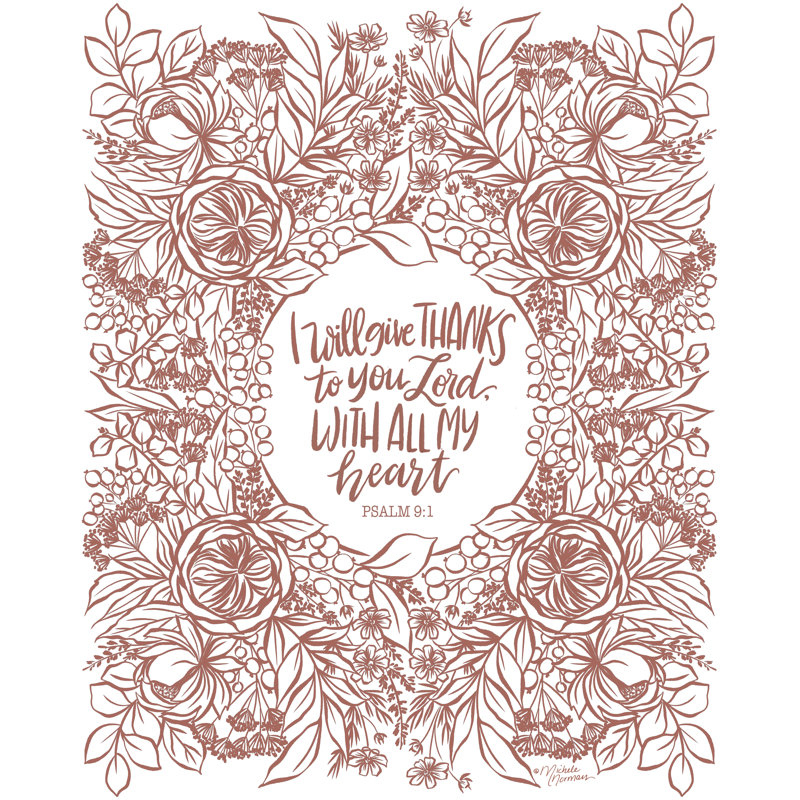 Trinx I Will Give Thanks by Michele Norman | Wayfair