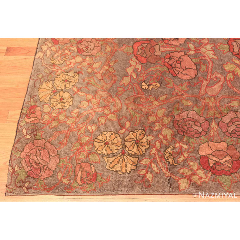 Nazmiyal Collection Square Size Allover Arts And Crafts Design Antique ...