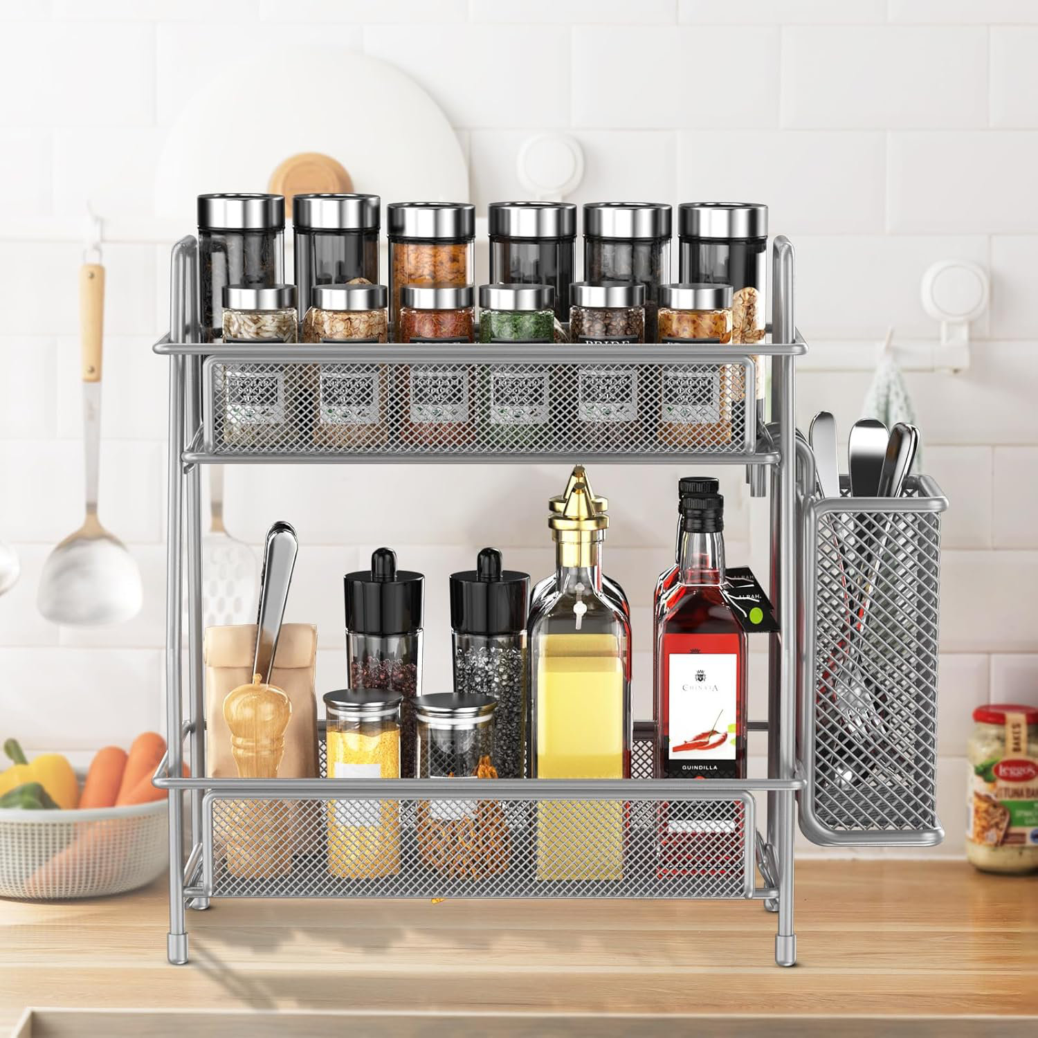 Mint Pantry® Spice Rack Organizer For Kitchen Counter, Kitchen Spices ...