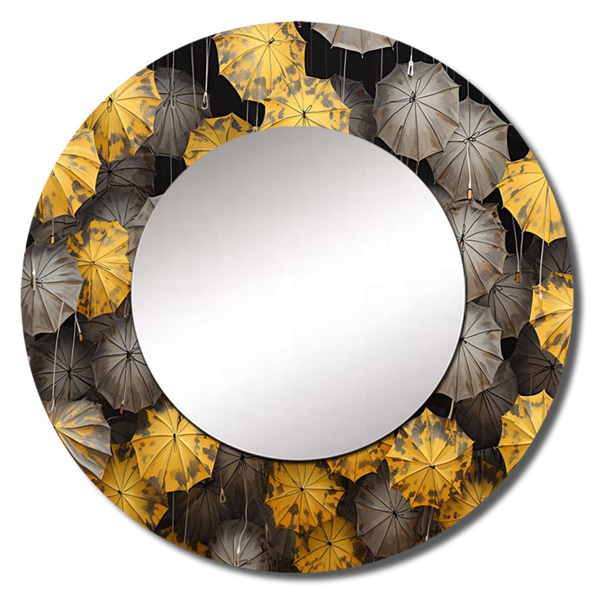 Design Art Sky Of Yellow And Grey Umbrellas Tranquility - Sky ...