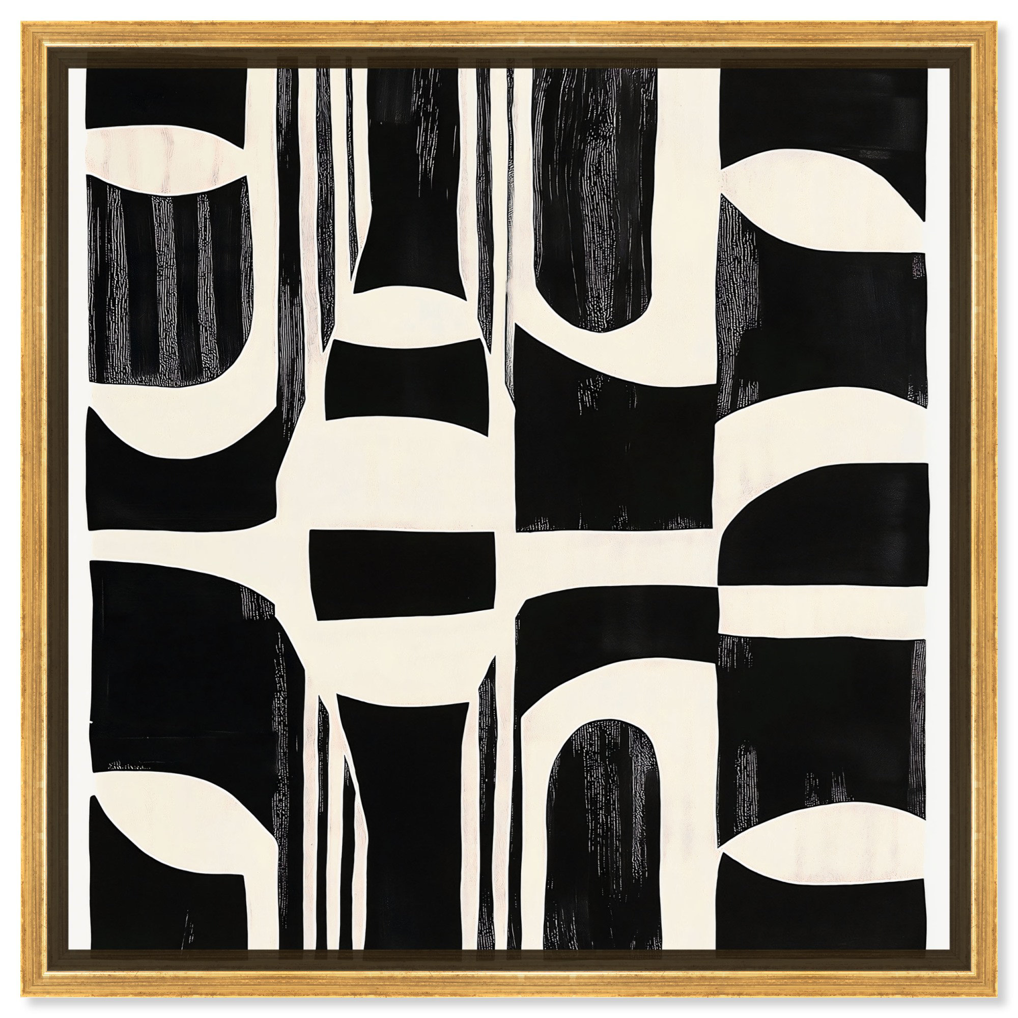 Art Remedy Noir Patterns II Canvas Modern Abstract Art by Art Remedy ...