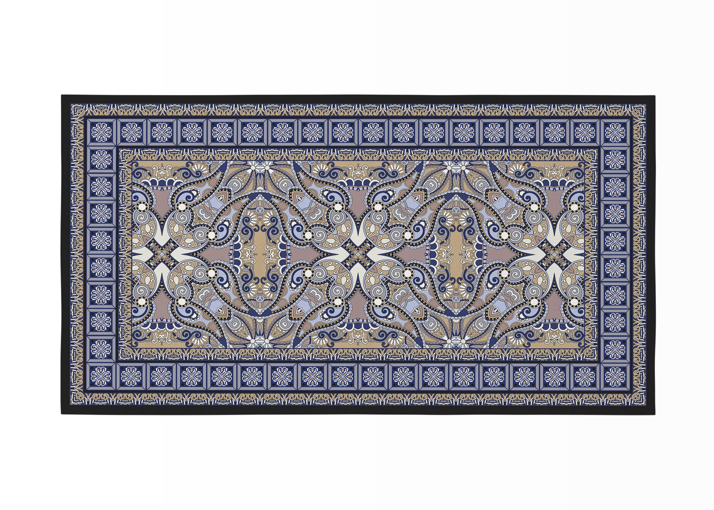 Bungalow Rose Orange And Blue Rutilio Dornier Rug 118x79 - Wayfair Canada