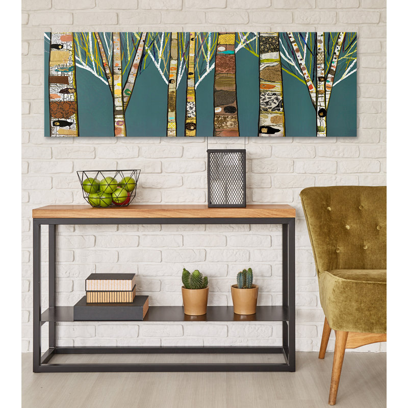 Ebern Designs Birch Tree Forest On Canvas by Eli Halpin Print & Reviews ...